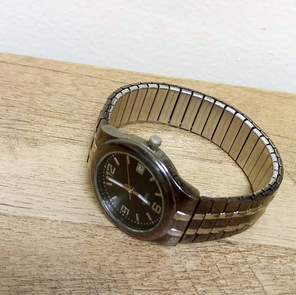 Accessories | Stainless Steel Mens Dark Gray Watch | Poshmark